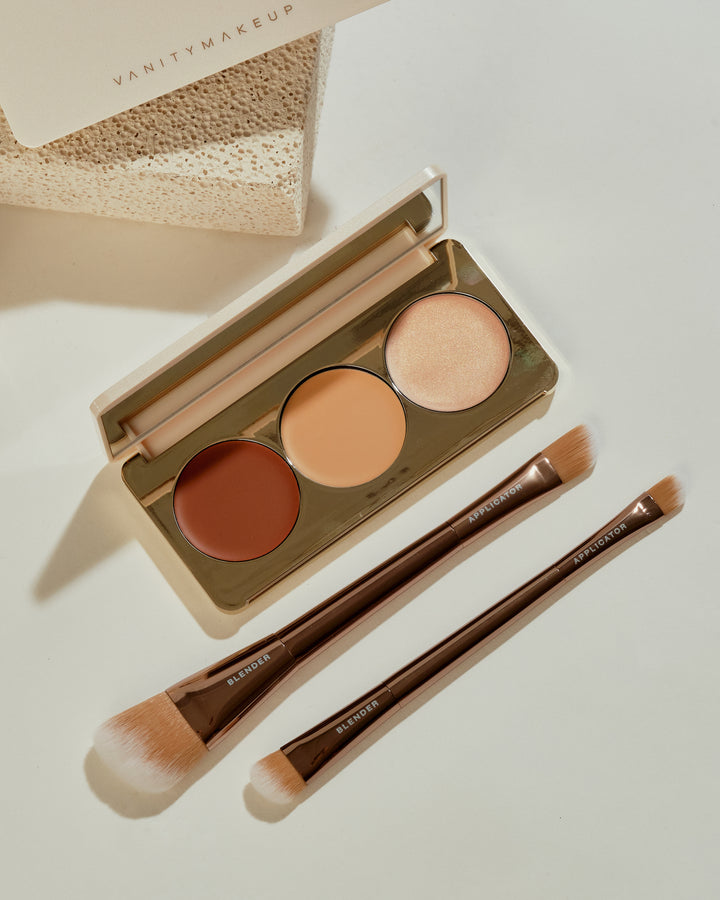 Vanity Makeup - Luxury Contour & Eyeshadow Palettes & Makeup Brushes